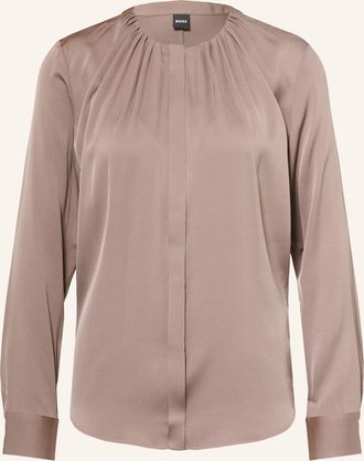 HUGO BOSS Bluse Banorah Mit Seide beige