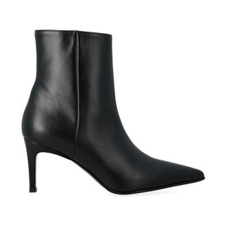 Sergio Levantesi Bottine en cuir noir faite main - Femme - Chaussures - Noir - Taille: 36 EU