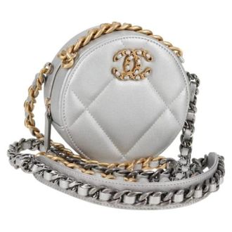 Chanel Pre-owned Cuir sacs-chanel - Femme - Pre-owned - Gris - Taille: ONE Size