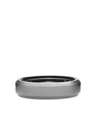 David Yurman bague Beveled (6 mm) - Argent