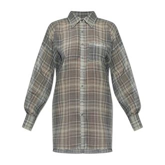 Coperni Femme, Blouses et Chemises, Gris, Taille: 36 FR Chemise &agrave; Carreaux