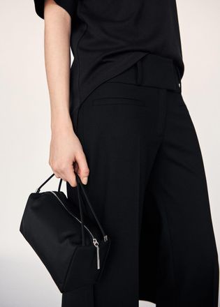 Mango Sac &agrave; &eacute;paule en nylon petit format noir - Femme - Taille unique - MANGO