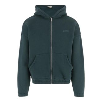 Autry Cotton Zip-Up Hoodie - - Sweatshirts & Hoodies - Herren - Gr&uuml;n - S