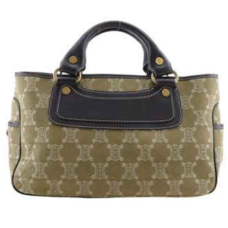 Celine Pre-owned Toile sacs-main - Femme - Pre-owned - Vert - Taille: ONE Size