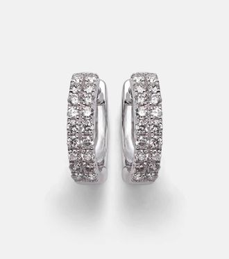 Stone and Strand Ohrringe aus 14kt Wei&szlig;gold mit Diamanten