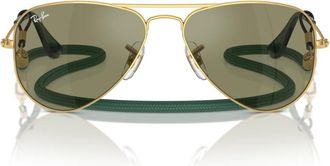Ray-Ban unisex, Accessoires, Jaune, Taille: 52 MM Rj9506S Aviator