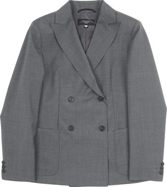 Max Mara Femme, Vestes, Gris, Taille: 38 FR Ornati Blazer