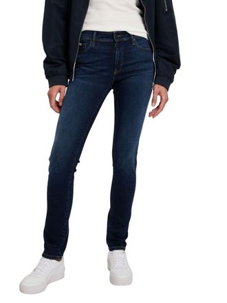Cross Jeans Damen Jeans ANYA - High Waist - Slim Fit - Blau Stretch, Gr&ouml;&szlig;e:36W / 30L, Farbe:245 Dark Blue Denim