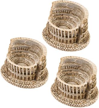 NUOBESTY Toyvian 3 St&uuml;ck Miniatur R&ouml;mische Statue aus Kunstharz Kleine Antike Skulptur als Schreibtischdekoration Platzsparendes Vintage Ornament f&uuml;r Heim und 