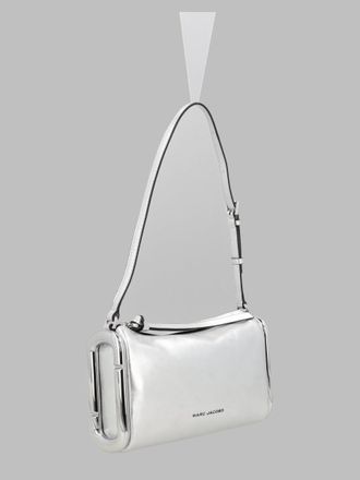Marc Jacobs Womens Shoulder Bag Scene Small Silver Leather Cow