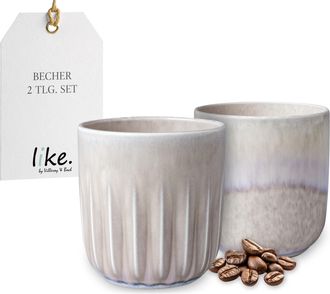 like. by Villeroy & Boch Perlemor Sand Becherset, 300 ml, 2 St&uuml;ck