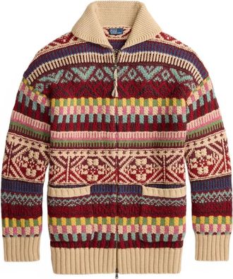 Polo Ralph Lauren Cardigan mit Schalkragen - Rot