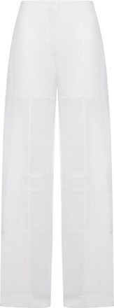 Jil Sander Pantalons D&eacute;contract&eacute;s - Blanc