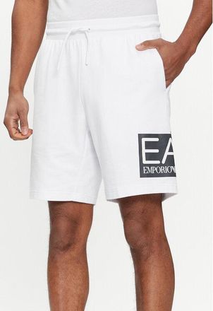 Emporio Armani Sportshorts 3DPS63 PJ05Z 1100 Wei&szlig; Regular Fit