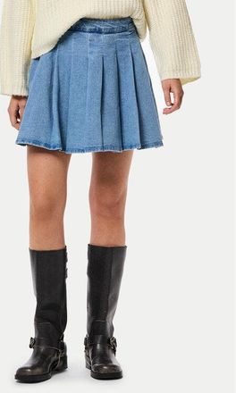 Pieces Jeansrock Silje 17156077 Blau Regular Fit