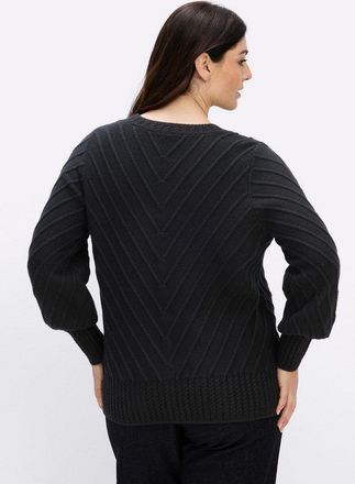 Sheego Strickpullover Langarm-Pullover Langarm