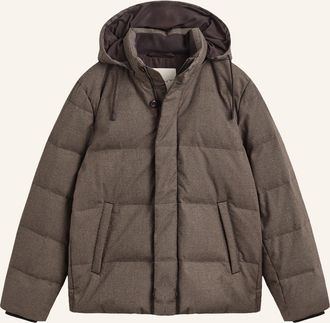 GANT Daunenjacke Mit Abnehmbarer Kapuze braun