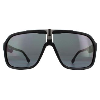 Carrera Aviator Mens Matte Schwarz Grau Sonnenbrille