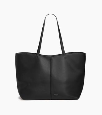 Le Tanneur Sac cabas grand mod&egrave;le Hortense en cuir grain&eacute; double face