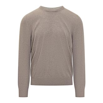 Brunello Cucinelli Rundhals-Pullover - - Knitwear - Herren - Grau - 3XL