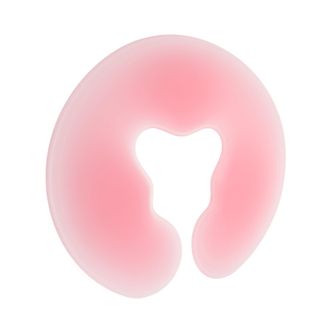 Frcolor U-förmiges Silikon Gesichts-spa-Kissen Massagekopfstütze mit Spezieller Lochstruktur Weiches Leicht zu Reinigendes Gesichtspolster für Kosmetiksalon V