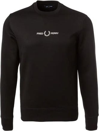 Fred Perry Herren Pullover schwarz unifarben