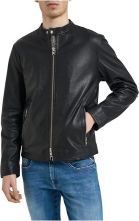 Bomboogie Homme, Vestes, Noir, Taille: M Giubbotto in pelle