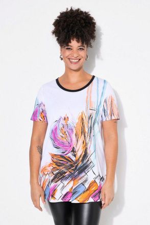 Miamoda T-Shirt T-Shirt A-Linie Glitzersteinchen