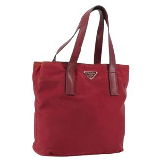 Prada Pre-owned Vintage Nylon Tote Bag - - Pre-owned - Damen - Rot - ONE SIZE