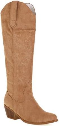 Generic Bottines De Cowboy pour Femme, Brod&eacute;es, Talon Moyen Et Bout Pointu, Chaussures Style Western, Bottes Habill&eacute;es D&eacute;contract&eacute;es pour Lautomne Et lhiver-K