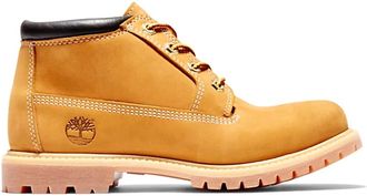 Timberland Damen Nellie Leather Suede Chukka Boots, Gelb (Wheat), 41.5 EU