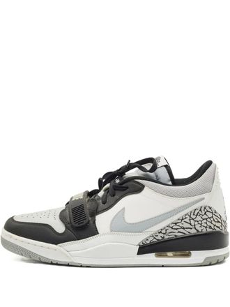 Nike Jordan baskets en cuir pre-owned &agrave; lacets - Blanc