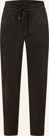 Juvia Hose Im Jogging-Stil In Lederoptik schwarz