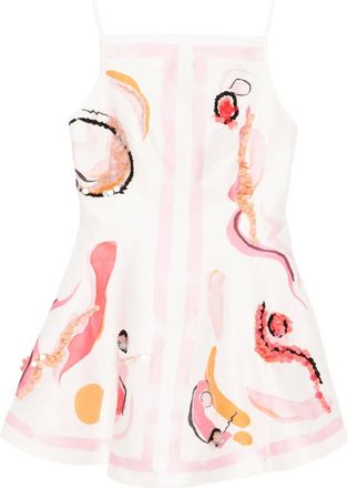 Acler Pennick Kleid - Wei&szlig;