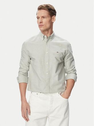 Tommy Jeans Hemd DM0DM21298 Gr&uuml;n Regular Fit