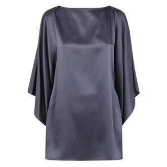 Lanvin Boho Chic Kaftan Top - - Blouses & Shirts - Damen - Blau - L