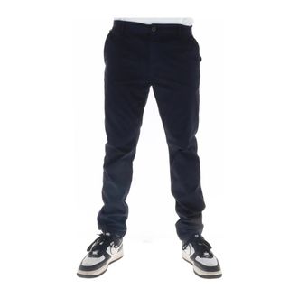 Lyle & Scott Blaue Baumwollhose mit Rei&szlig;verschluss und Taschen - - Trousers - Herren - Blau - W32