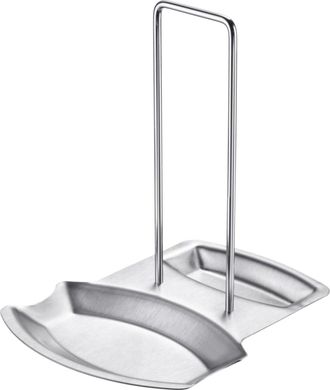 Westmark Ablage für Deckel + Löffel - Besteck- und Topfdeckelablage passend für Deckel Ø 16 - 32 cm, mit tiefen Mulden für das Auffangen von Flüssigkeiten - Ro