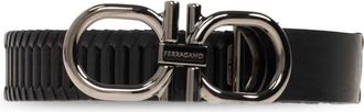 Ferragamo Homme, Accessoires, Noir, Taille: 105 CM Adjustable Gancini Belt