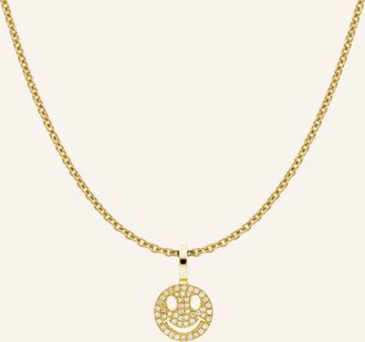 Cada Cada Kette Tiny Smiling Face gold