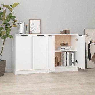 vidaXL Vidaxl - Ensemble de 2 croyances avec des portes simples et &eacute;l&eacute;gantes 60x30x70cm diff&eacute;rentes couleurs Couleur : Blanc