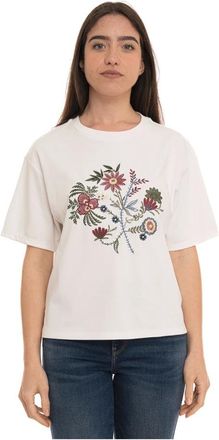 Max Mara Femme, Tops, Blanc, Taille: 44 FR Wkdsabato T-shirt &agrave; col rond