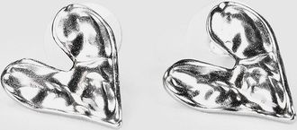 Blue Tomato Heart Earrings Schmuck silver stainless steel