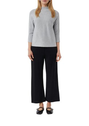 Comma Strickpullover mit Fledermaus&auml;rmeln