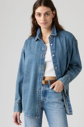 Levi's Jordan Lightweight Denim Shirt - Femme - D&eacute;lavage Moyen / Losing My Mind Shirt - XS