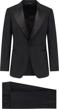 Tom Ford Homme, Costumes, Noir, Taille: 2XL Wool Two-Pieces Suit