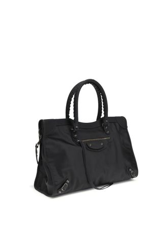 Balenciaga Mens Le City Grande Handbag Black Polyamide; Polyester Handbags Hand Bags