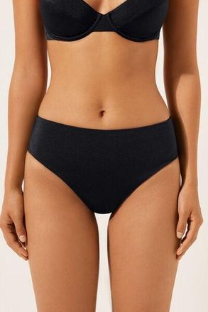Calzedonia Brazilian-bikinihose Mit Hohem Bund Corset Charm Schwarz