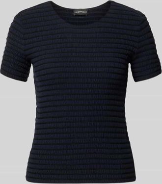 Emporio Armani T-Shirt aus Viskose-Mix mit Rundhalsausschnitt