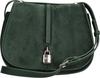 V&deg; 73 Femme, Sacs, Vert, Taille: ONE Size Sac en velours et similicuir